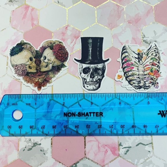 Office | Vintage Orthopedic Stickers Full Skeletons 14 Deco Stickers ...